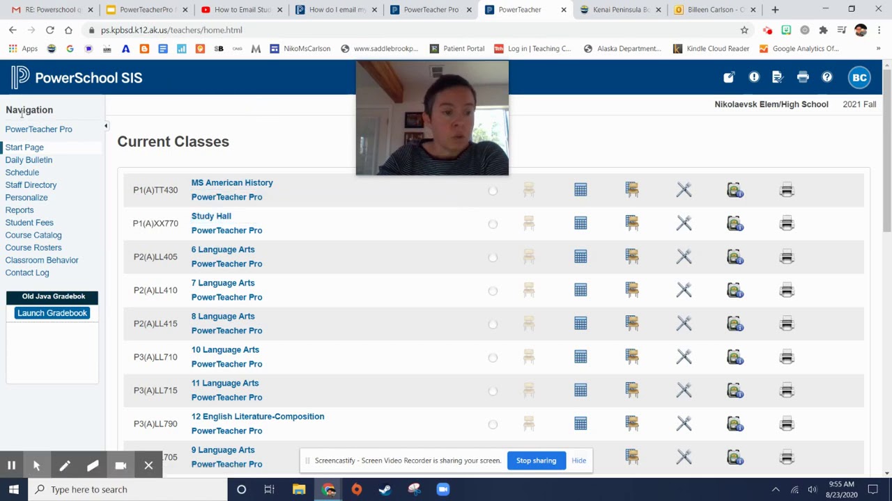 Emailing Students & Parents on PowerSchool - YouTube