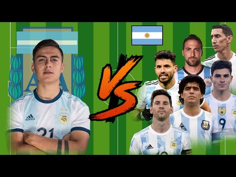 Dybala vs Argentina Legends💪(Messi-Higuain-Maradona-Alvarez)