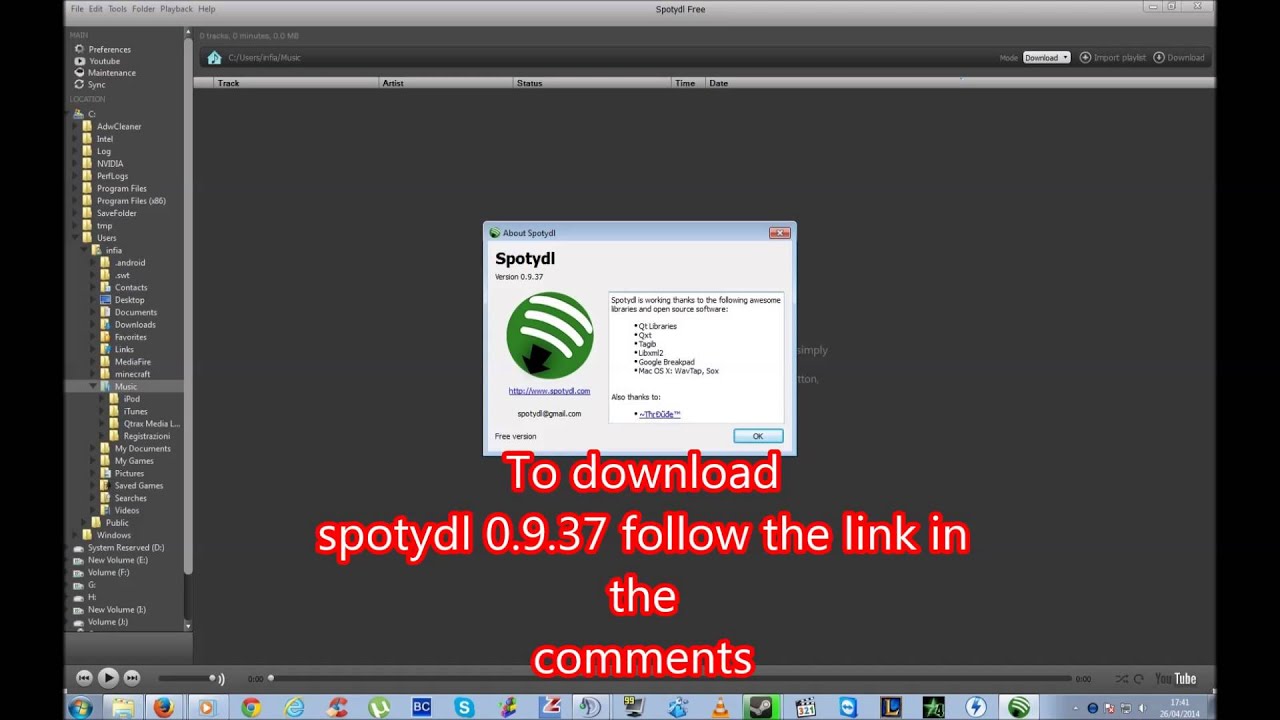 Spotydl 0.9.37 funzionante - working - YouTube