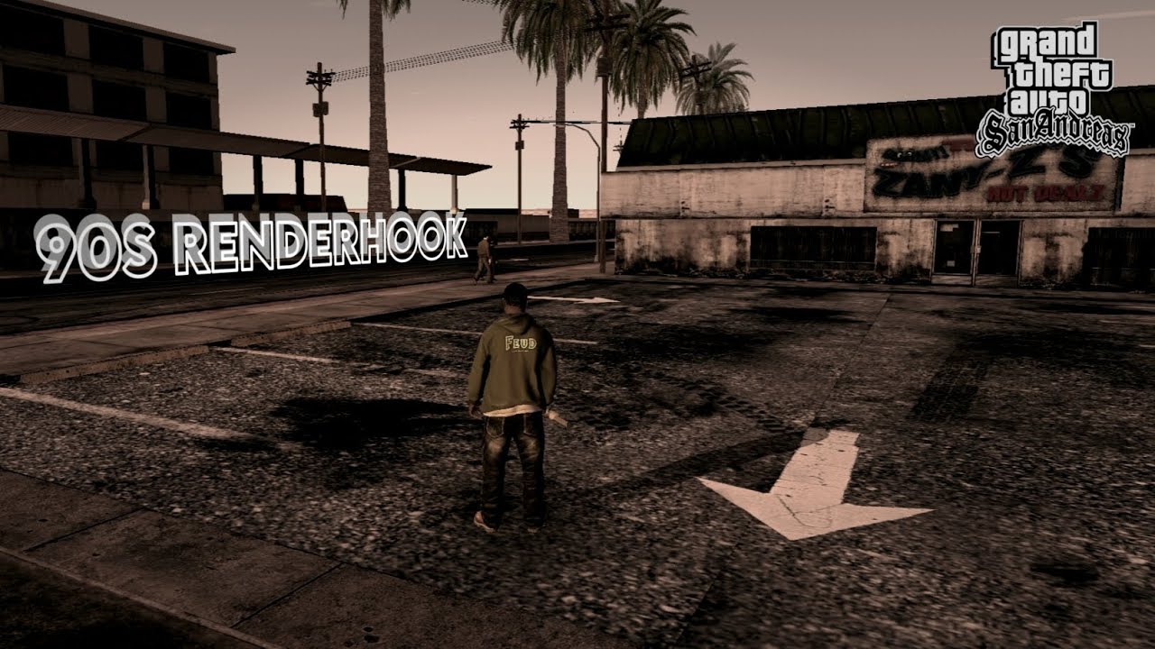 MOD GRAFIK 90s RENDERHOOK GTA SA ANDROID - YouTube