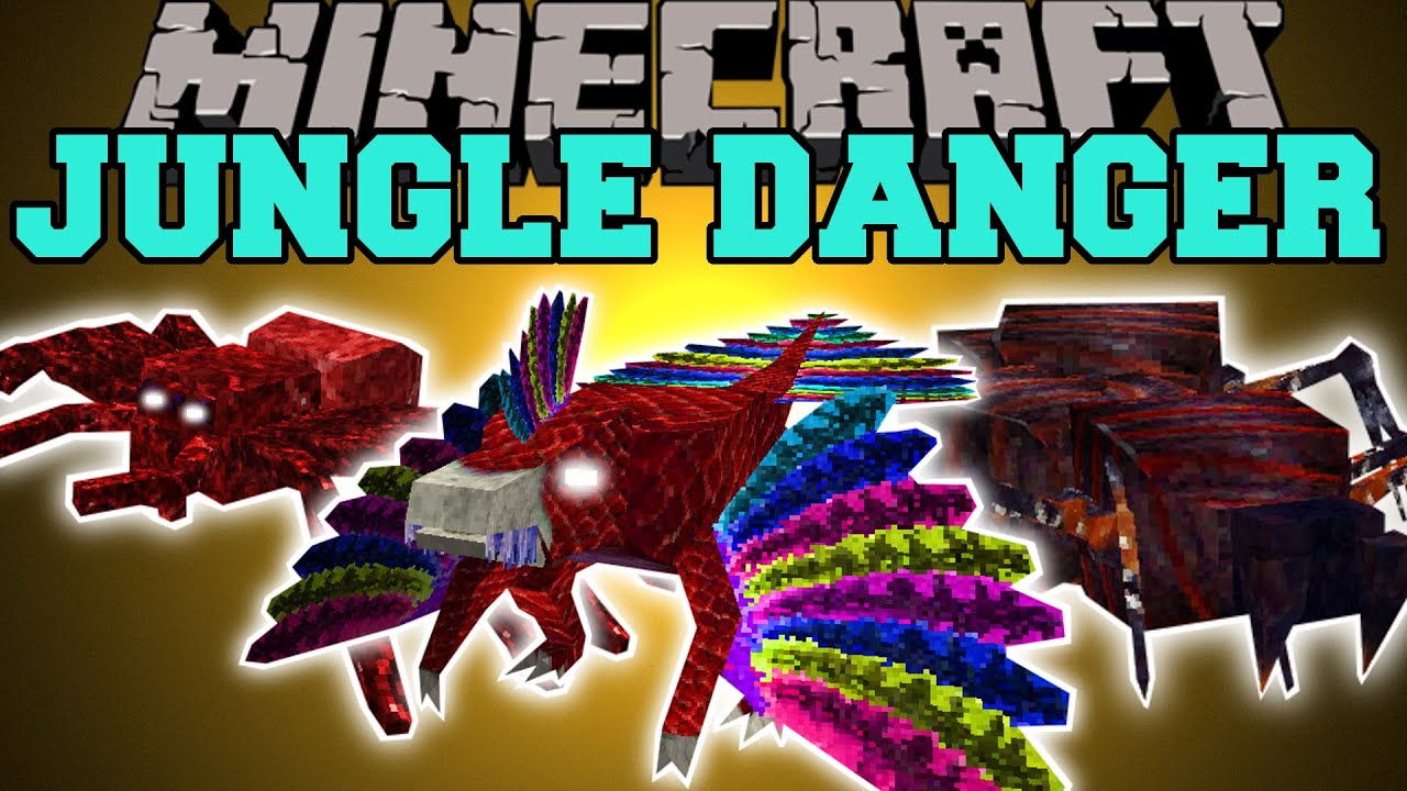 Minecraft: JUNGLE DANGERS (GIANT CENTIPEDES, POOP, & JUMPING PETS!) Mod ...