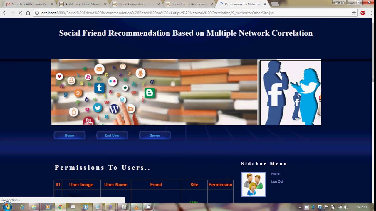 Social Friend Recommendation System using JAVA - YouTube