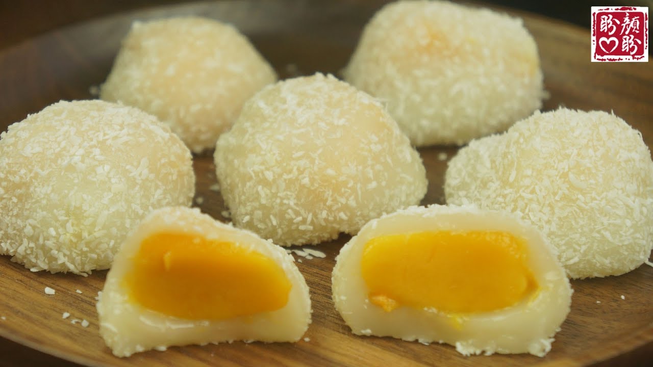 Mango glutinous rice balls。软糯Q弹的芒果糯米滋，美味又简单的一道小甜点，老少皆宜。 - YouTube