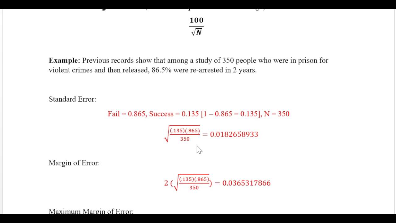 Calculating Error Notes - YouTube