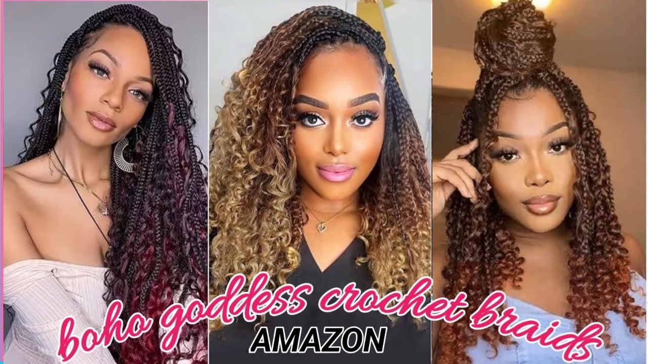 BEST BOHO / GODDESS BOX BRAID CROCHET BRAIDS HAIR ON AMAZON || BRAID ...