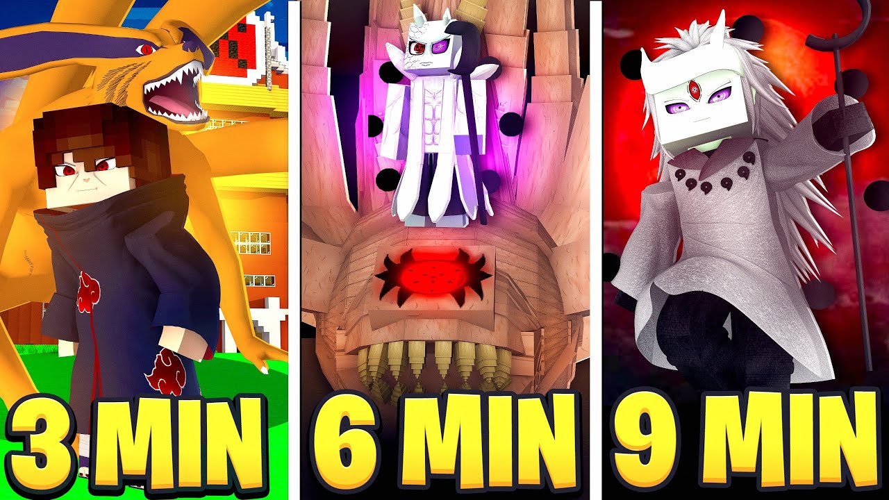 A CADA 3 MINUTOS da NOVA NARUTO LEGACY 𝗡𝗢 MINECRAFT !! ‹ Ine › - YouTube