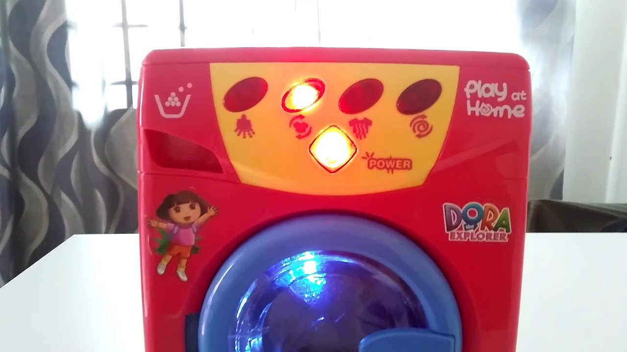 Dora the explorer washing machine toys review - YouTube