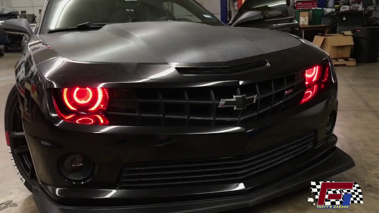 Camaro w/Flow Series Chasing Halos and Demon Eyes - YouTube