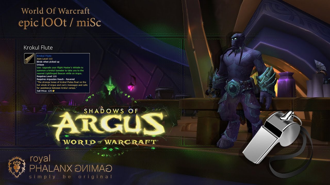 Upgrade your Flight Master's Whistle to Krokul Flute - YouTube