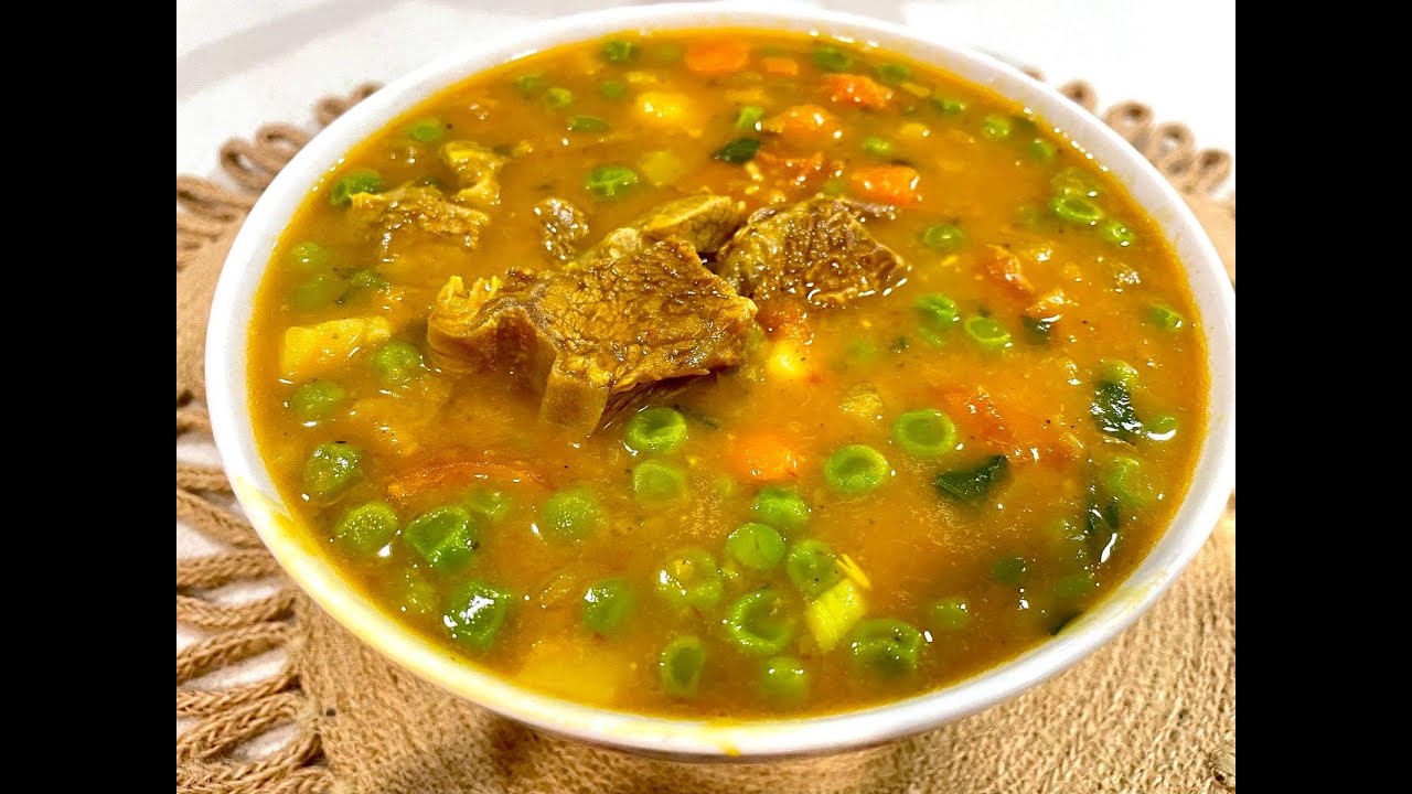 Mom's homemade split pea soup. Food for the soul. - YouTube