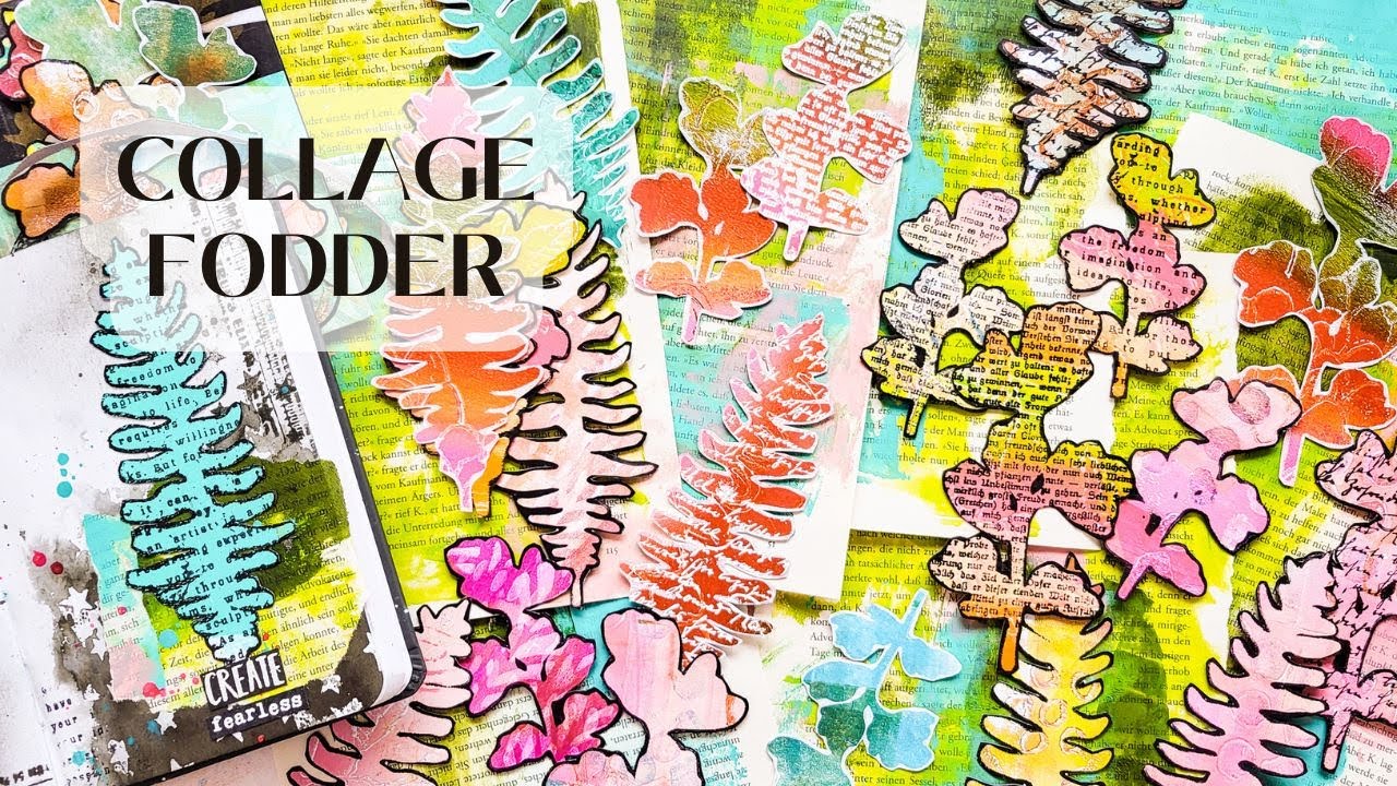 How to Create Mixed Media Botanical Collage Fodder with the Gelli Plate ...