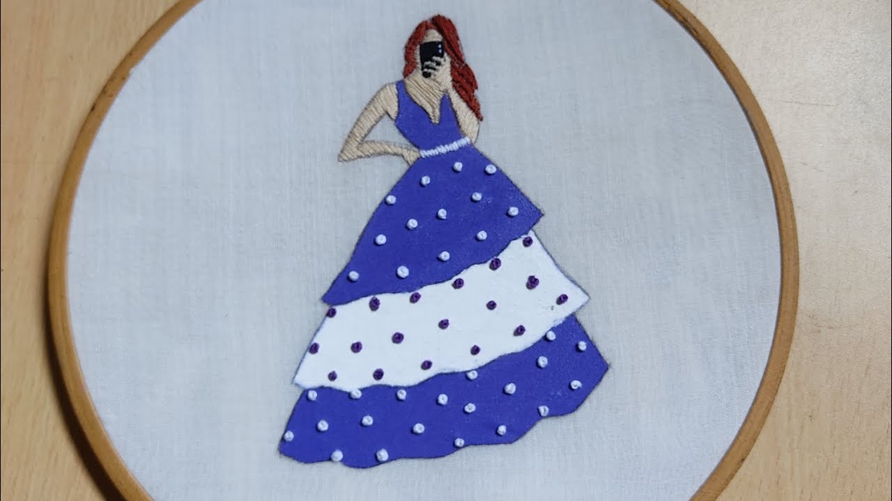 Beautiful Girl Embroidery | Pretty Girl | Simple Embroidery Tutorial ...