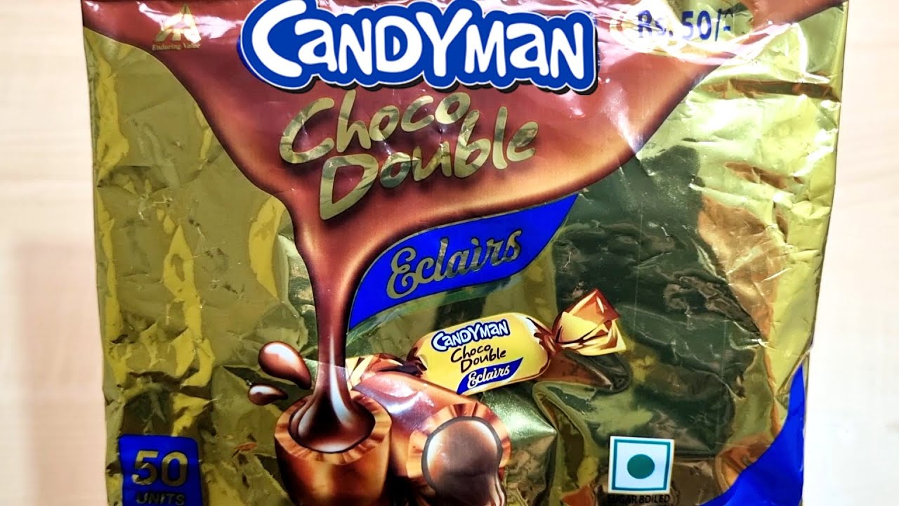 Candyman Choco Double Eclairs Toffee | Ingredients, Taste, Price, Ad | Candyman Choco Double ...