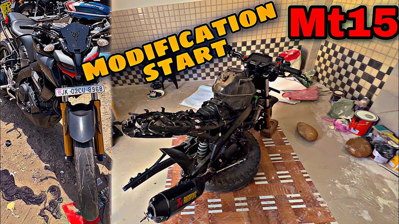 MT15 modifications start 😍|| only one in India modified mt15 || full ...