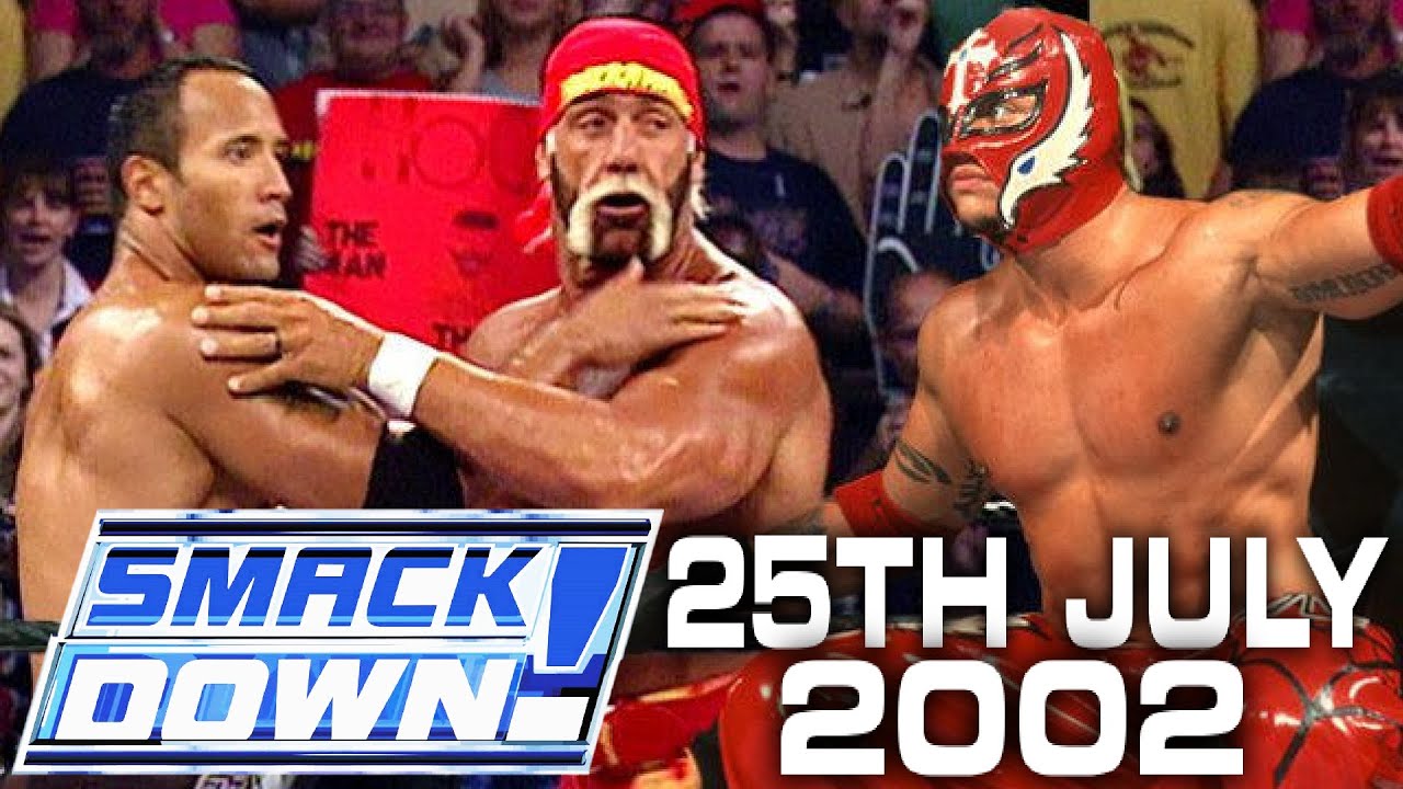 ROCK & HOGAN TEAM UP!!! REY DEBUTS!!! WWE SMACKDOWN 25TH JULY 2002 ...