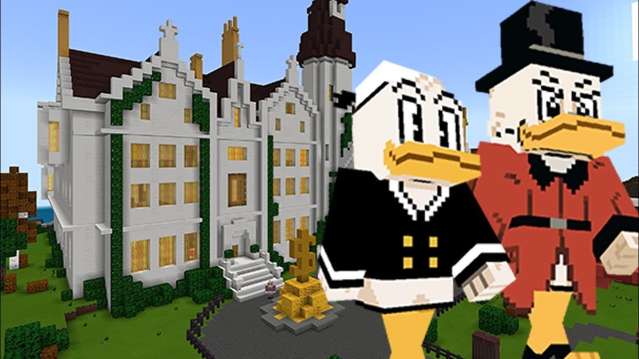 Minecraft Ducktales Let's Play Part 1: Searching the Mansion - YouTube