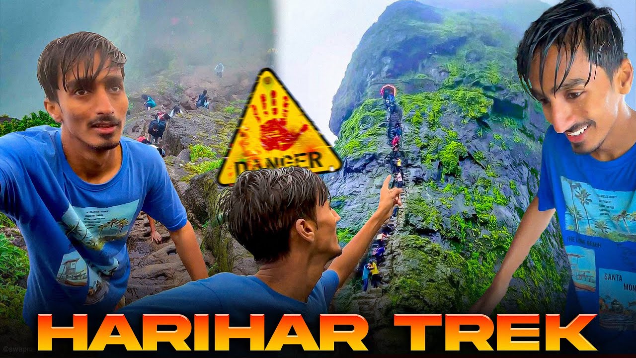 Harihar Fort - Most Dangerous Trek in Monsoon Maharashtra 🥵 - YouTube