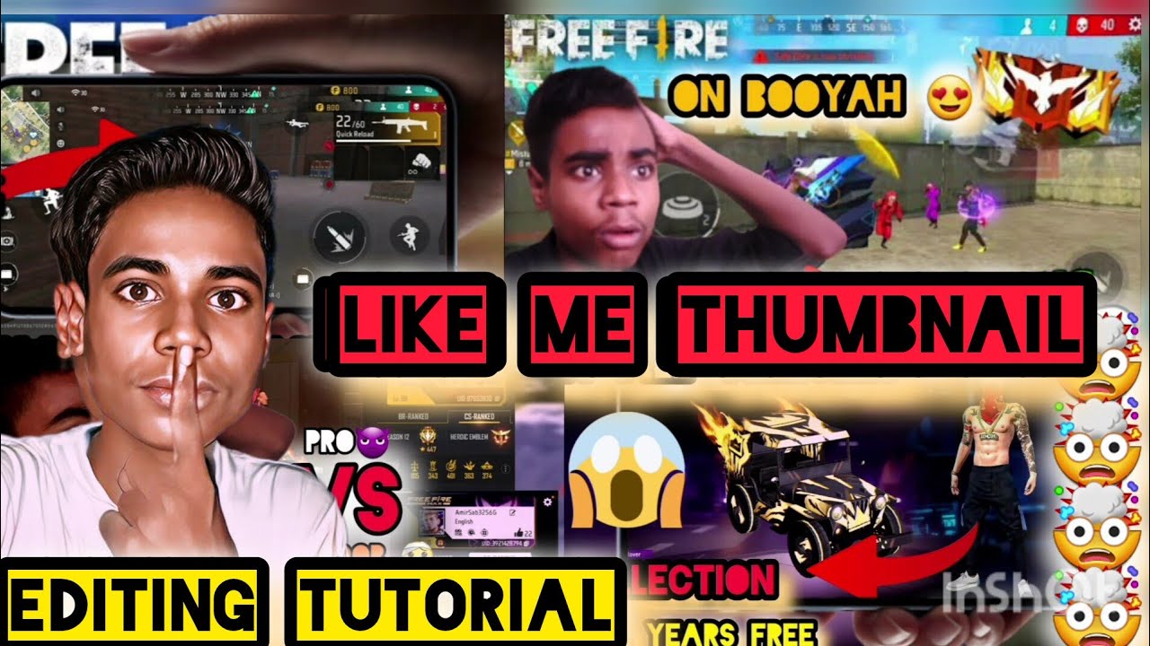 HOW TO PRO' FREE FIRE EDITING THUMBNAIL TUTORIAL 🤩 - YouTube