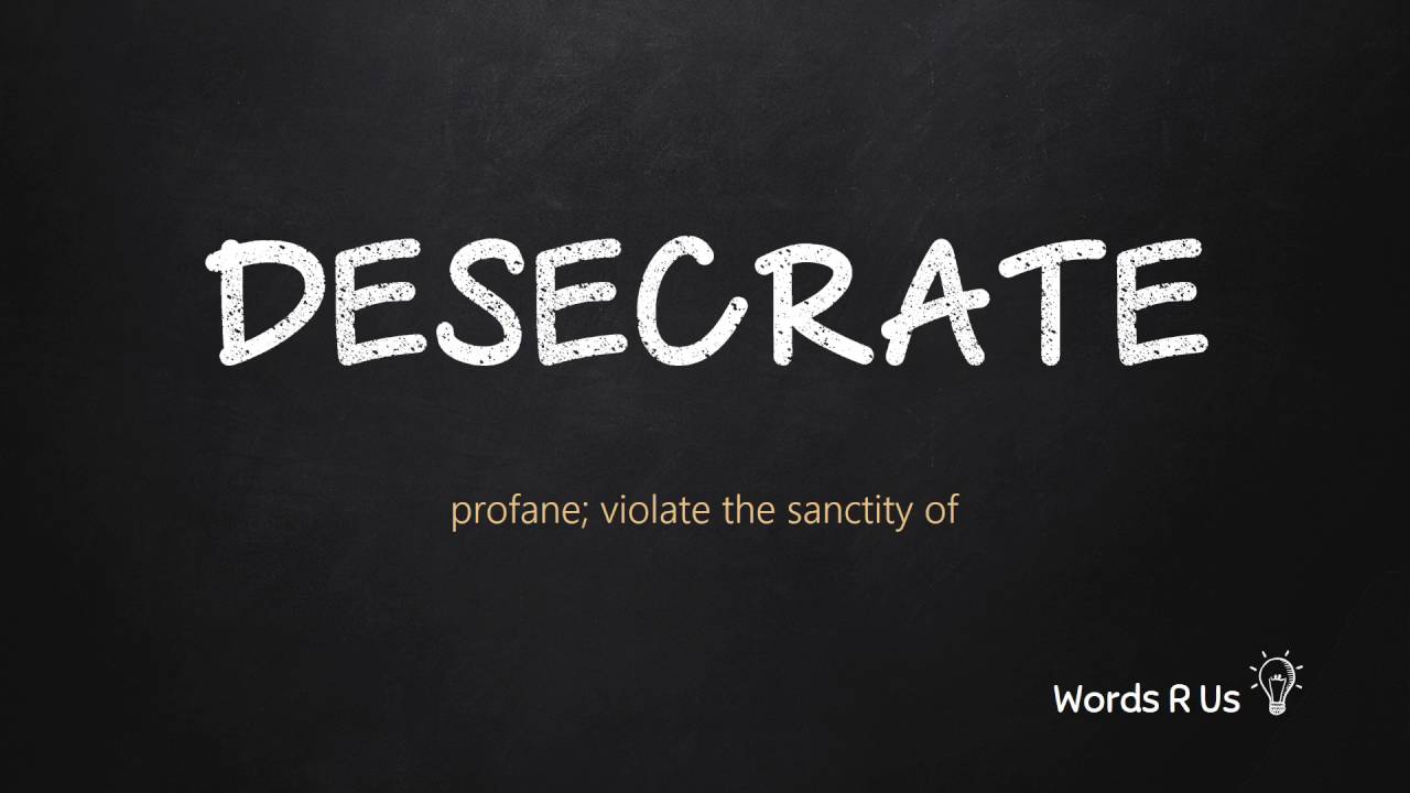 How to Pronounce DESECRATE in American English - YouTube