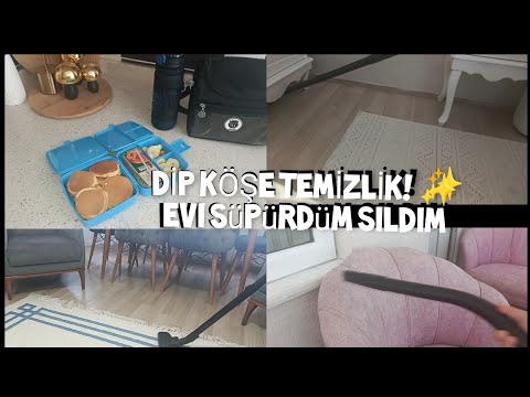 TÜM EVİ DİP KÖŞE SÜPÜRDÜM SİLDİM ✨ Detaylı Temizlik + Oğlumun Beslenmesi + Günlük Vlog