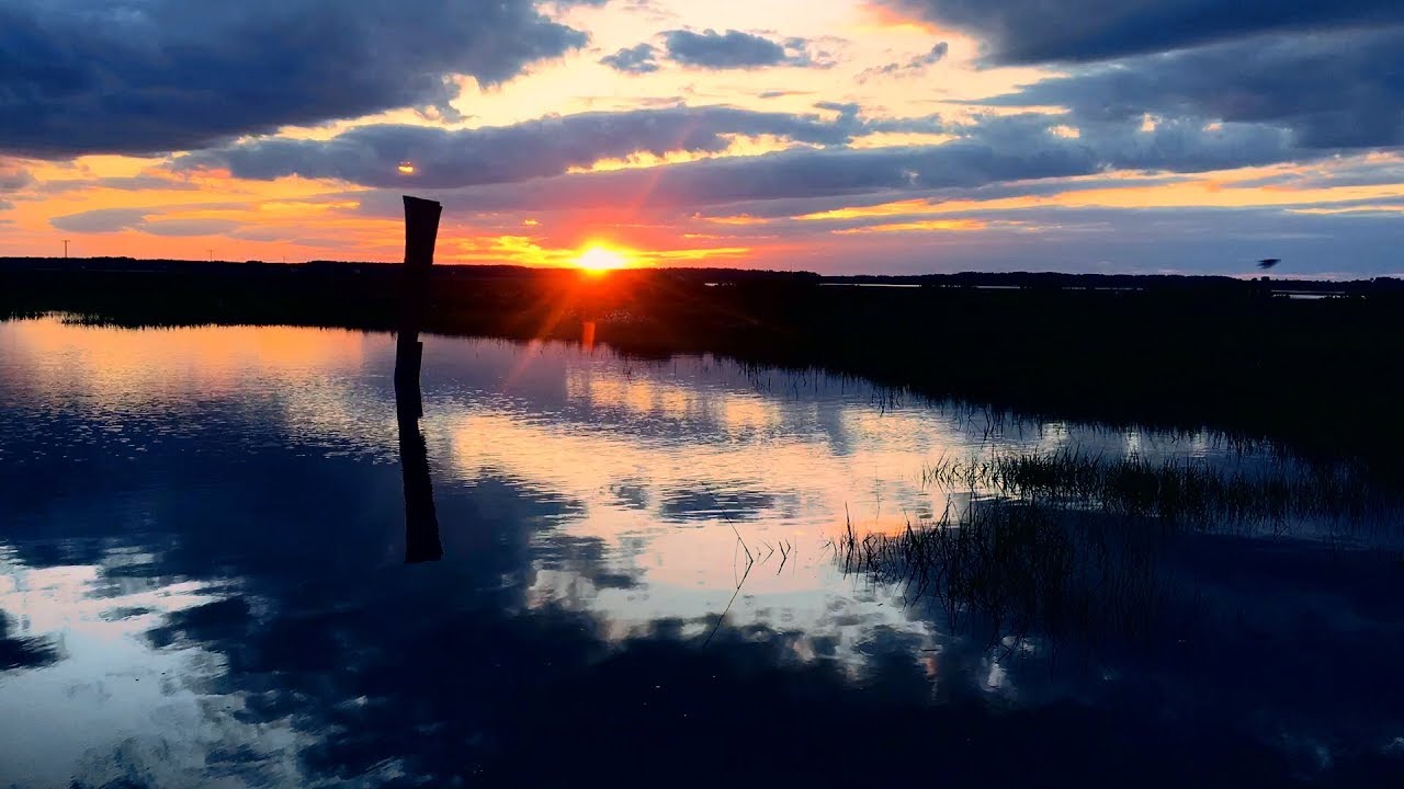 Sunset on Cedar Island Eastern Shore of Virginia - YouTube