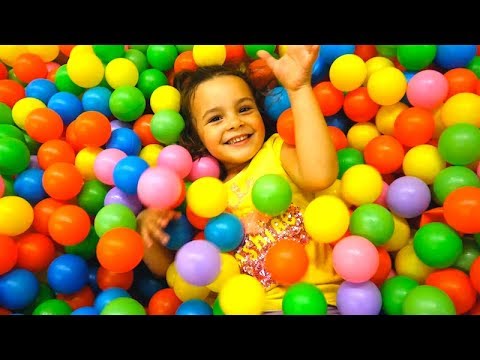 Learn Counting Numbers for Kids in a Huge Indoor Playground Ball Pit ...