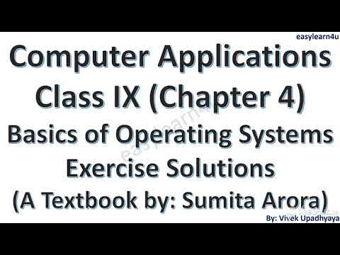 Computer Class 9 Chapter 4 Solved | Basics Of Operating System ...