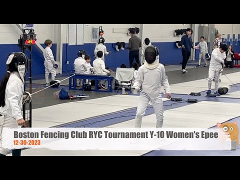 Boston Fencing Club RYC Tournament Y-10 Women's Epee - YouTube