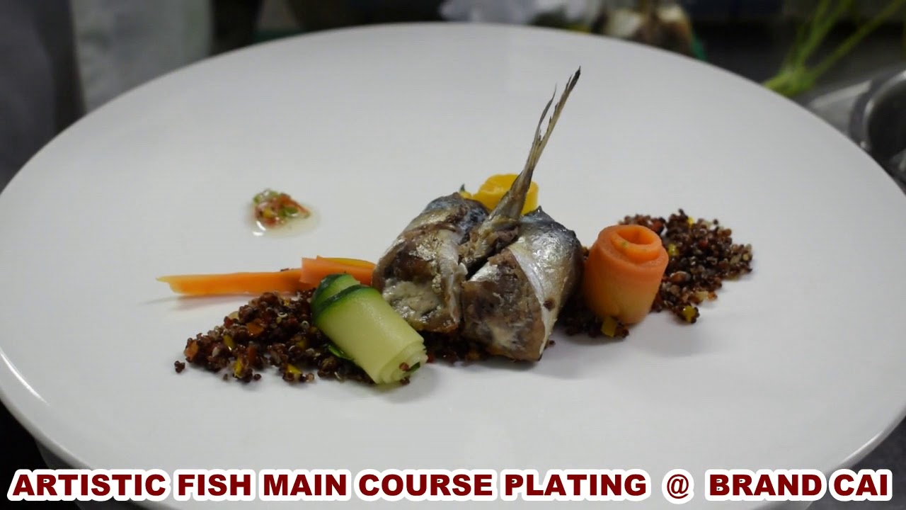 ARTISTIC FISH MAIN COURSE PLATING - YouTube