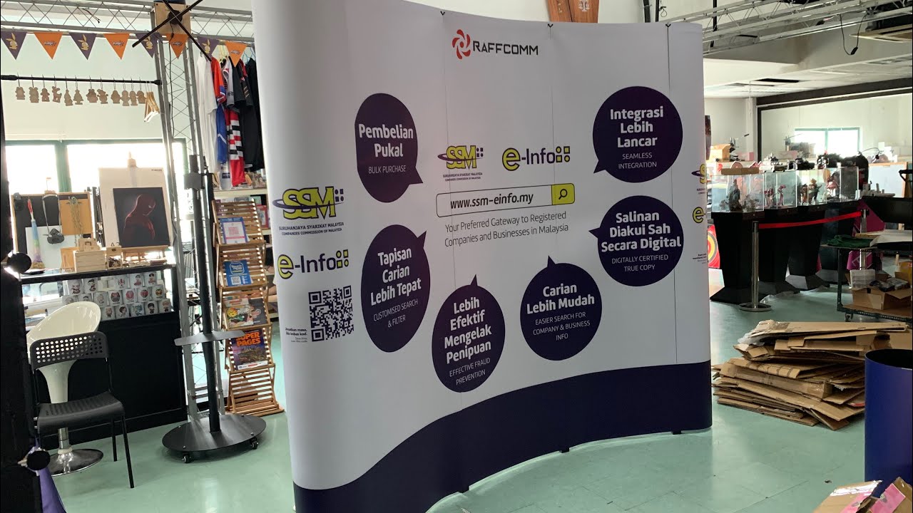 How to setup Pop Up Magnet Backdrop Slide Lock Edition - Display System ...