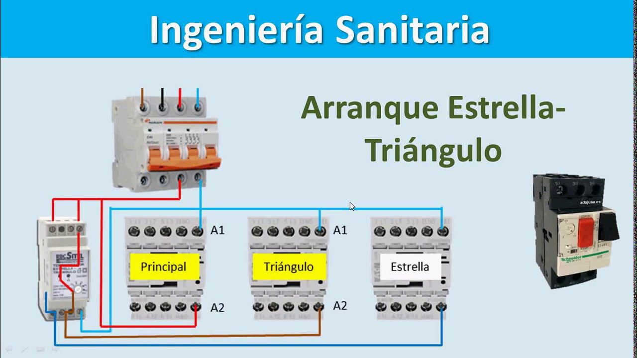 Conexión Estrella - Triángulo | Arranque Estrella - Delta - YouTube
