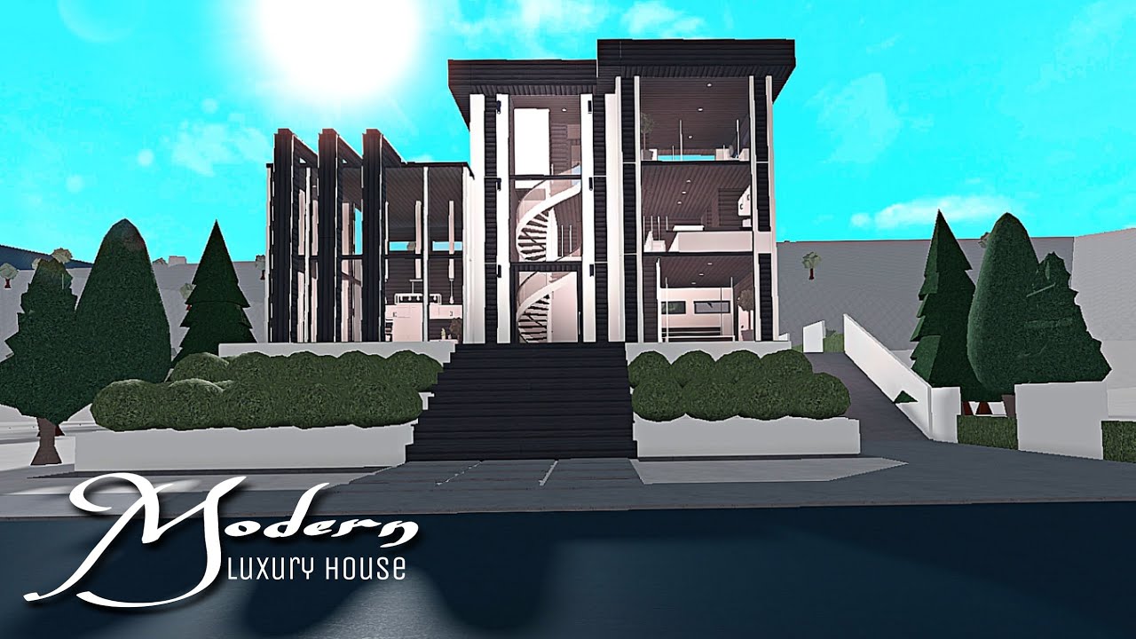 Modern Luxury House | ROBLOX Bloxburg | MochiLy - YouTube
