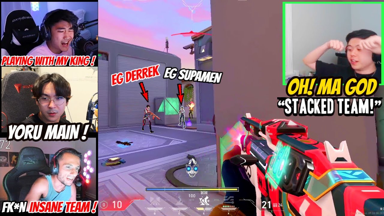 When NRG FNS & S0m INSANELY Met SEN TenZ & EG Supamen Against EG Derrek ...