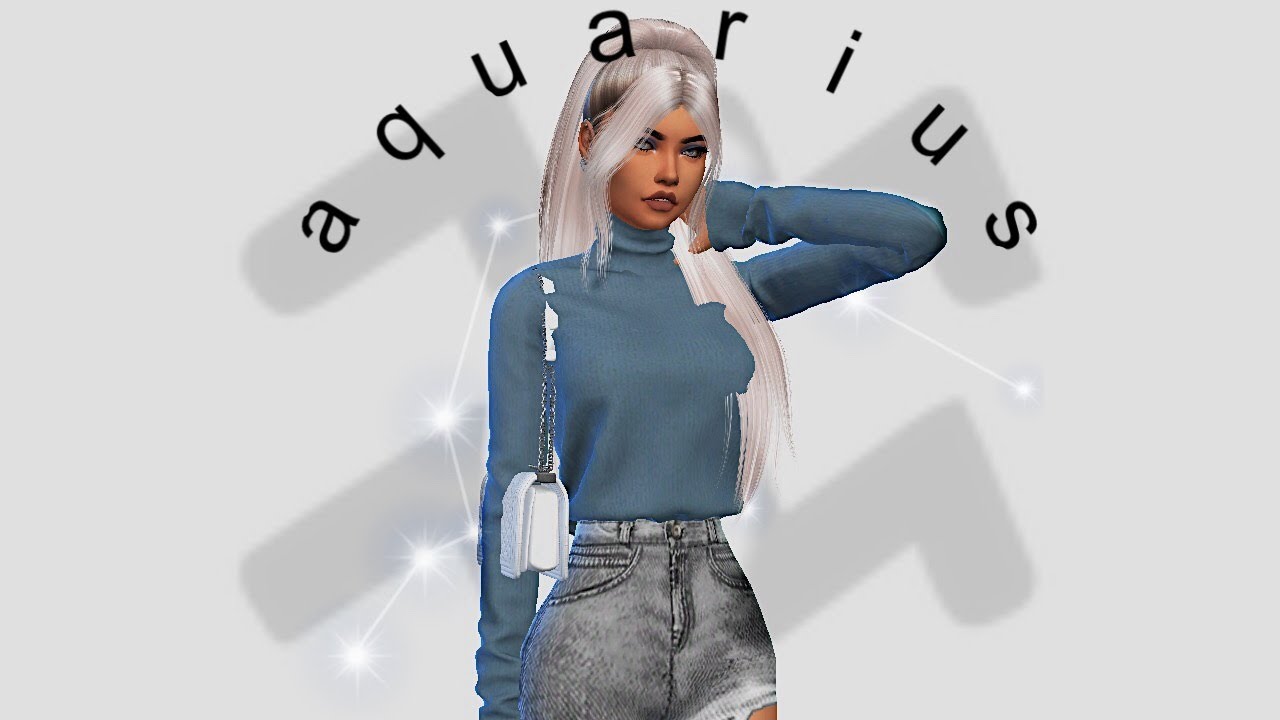 ♒The Sims 4: CAS - Aquarius ♒ Full CC List - YouTube