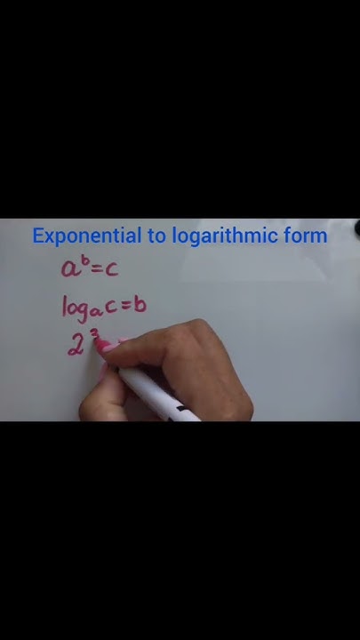 Maths: Convert from exponential to logarithmic form. Maths N1 to N6 ...
