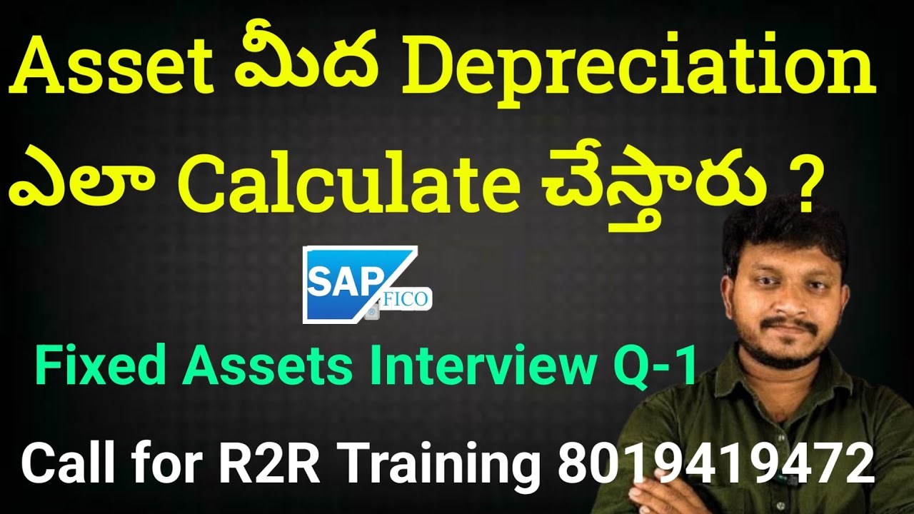 How Depreciation calculated on asset | Fixed asset interview question ...