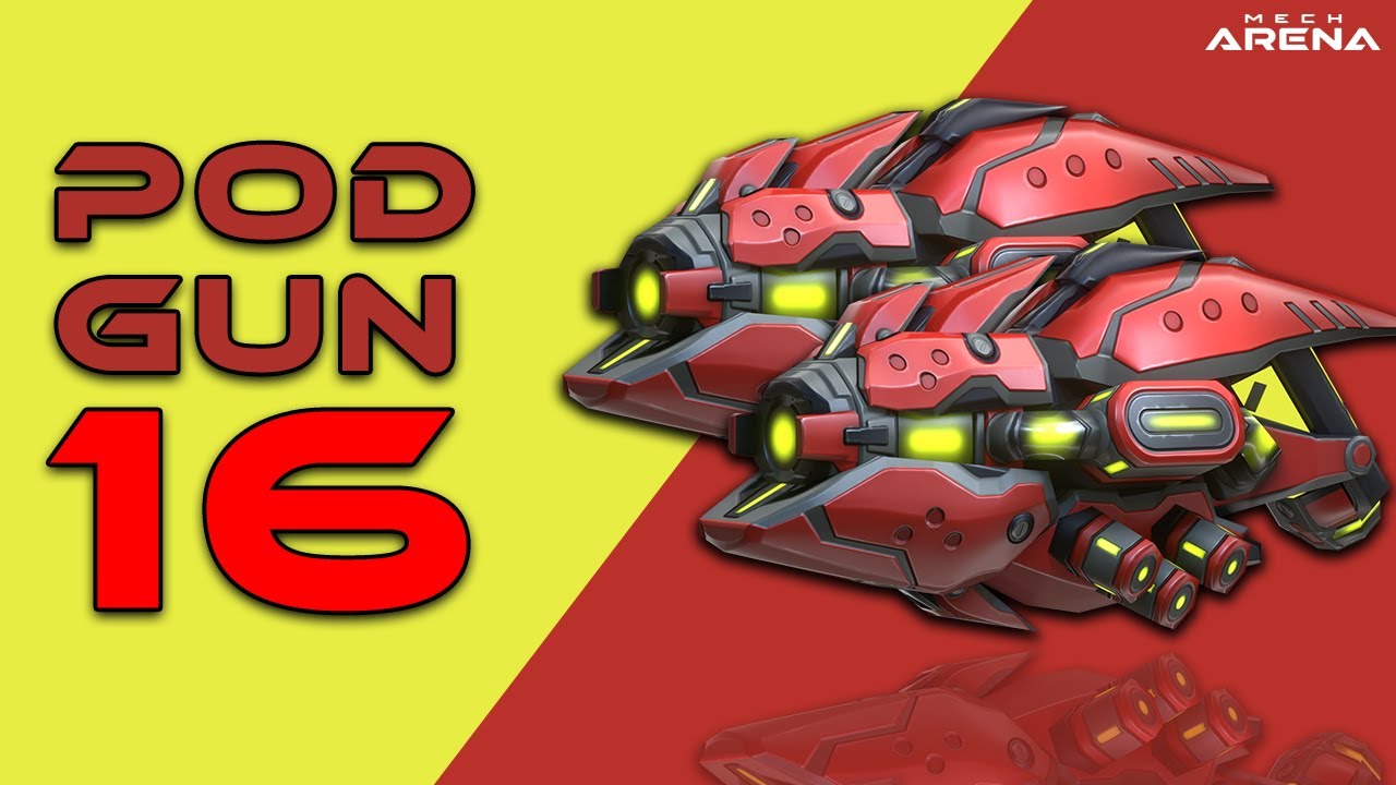 Podgun 16 in Action on Solis | Mech Arena | Test Server - YouTube