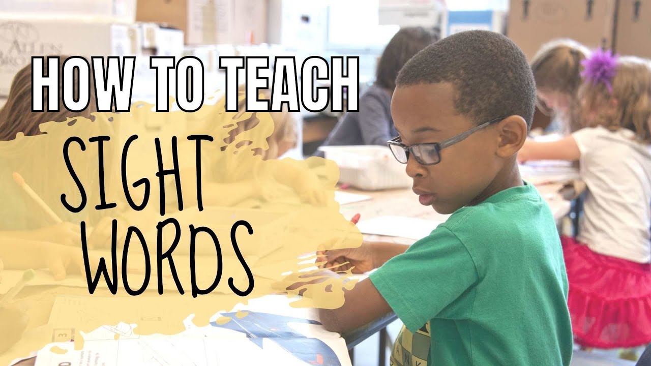 How to Teach Sight Words - YouTube