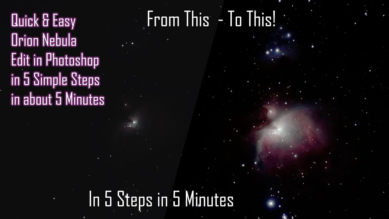 Orion Edit in 5 Easy Steps in 5 minutes. - YouTube