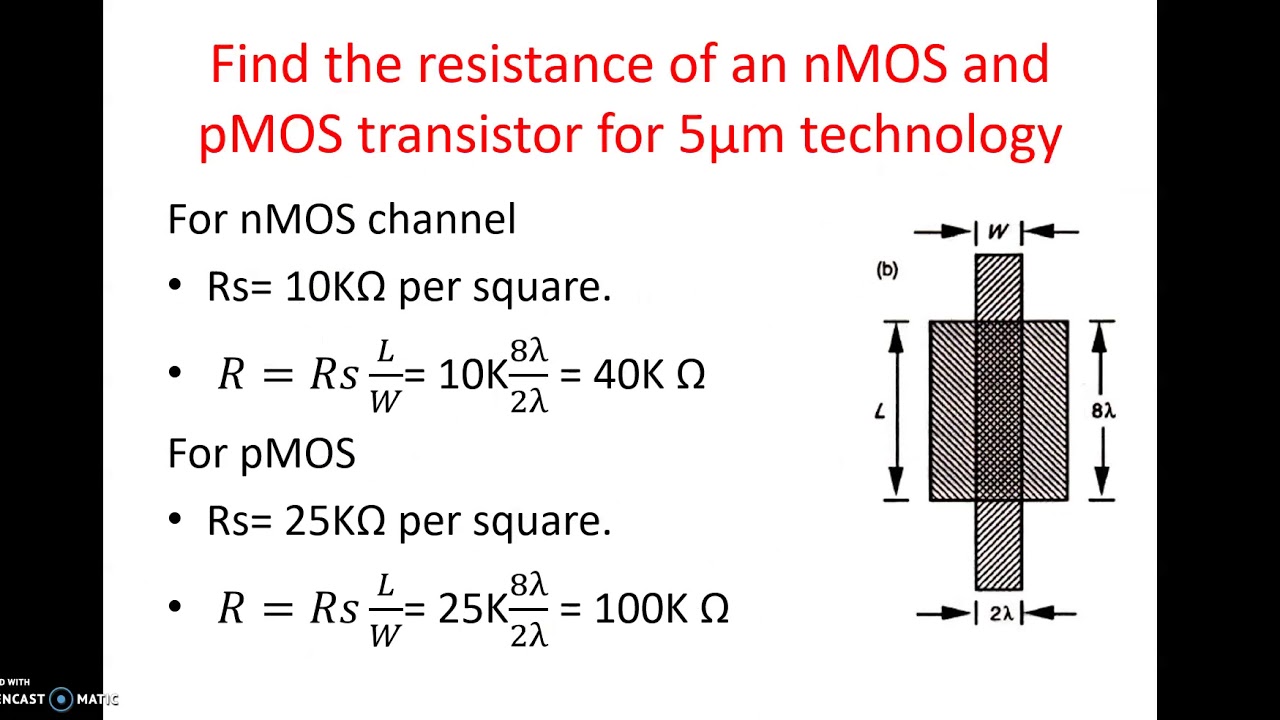 6th Sem Vlsi Design Module 2 Basic Circuit Concepts Class 4 Youtube