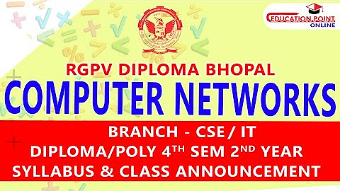 RGPV Diploma Computer Networks CSE / IT 4th Sem 2nd Year - YouTube