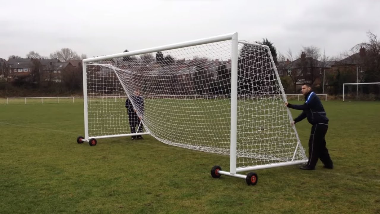 Movable Football Goal Post - YouTube