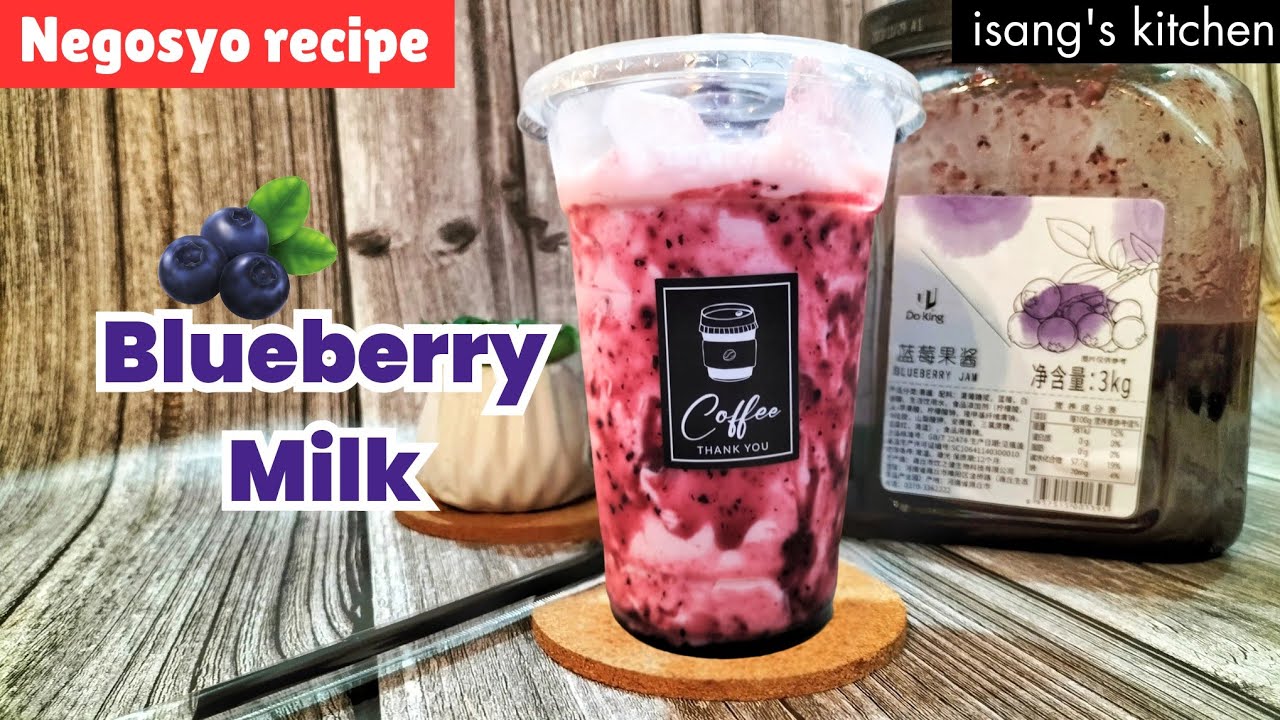 BLUEBERRY MILK NEGOSYO RECIPE| HOW TO MAKE NON COFFEE DRINK TRENDING ...