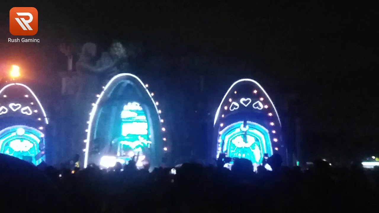 EDC Orlando 2018 how the main stage caught fire it was too lit - YouTube