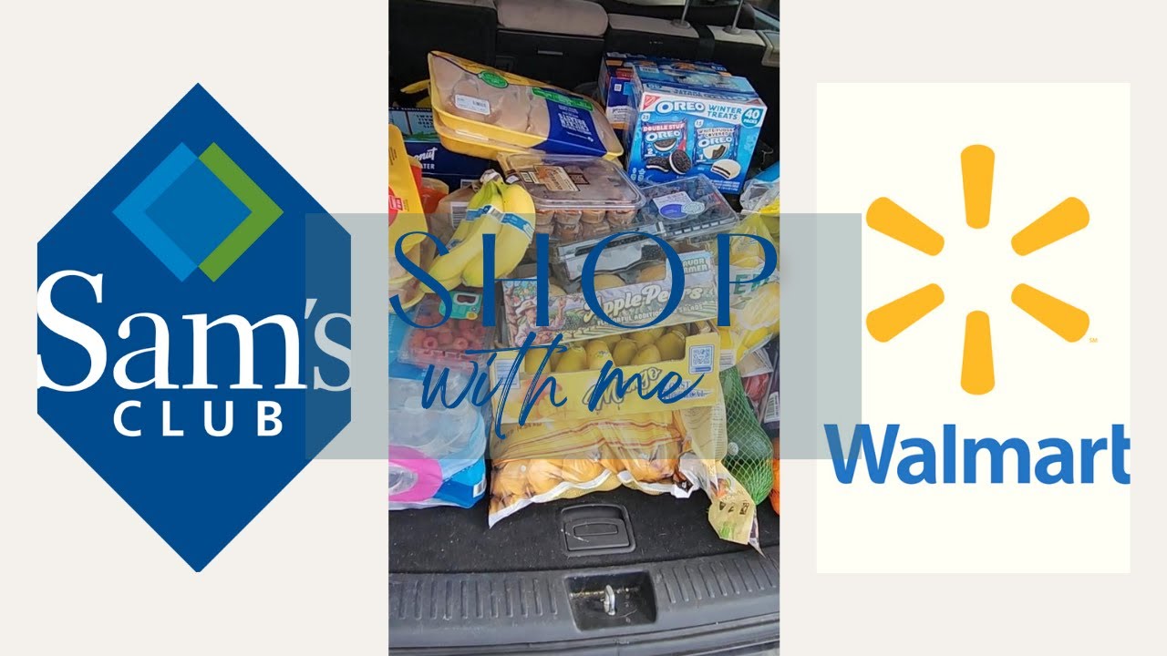 Grocery Shop for a Family of 6 |Sams| Walmart - YouTube