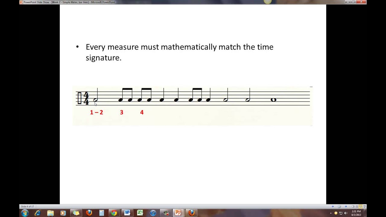 MUS 110 06 Simple meter - bar lines - YouTube