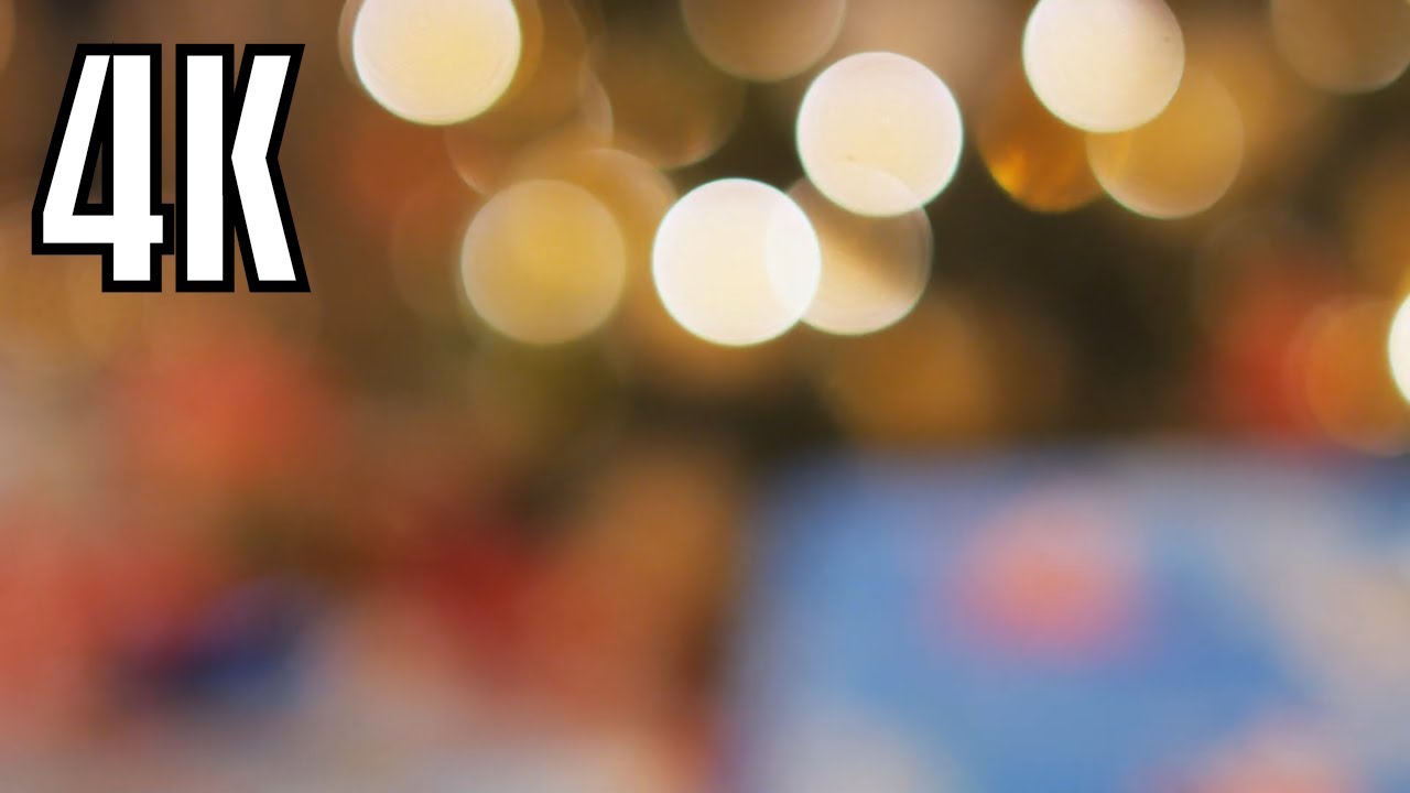 Christmas Lights Bokeh Stock Video - FREE 4K - YouTube
