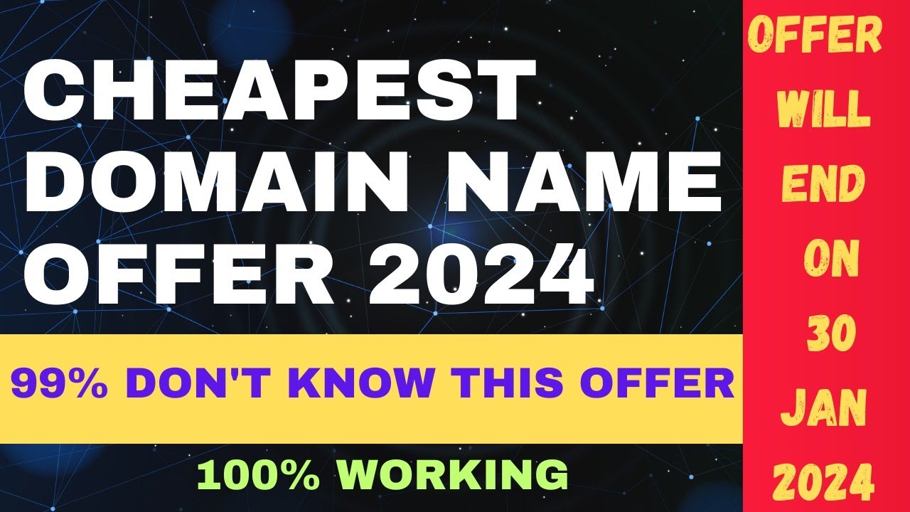 Domain Name Coupon 2024 | Cheap Domain Name | Domain Name Discount ...