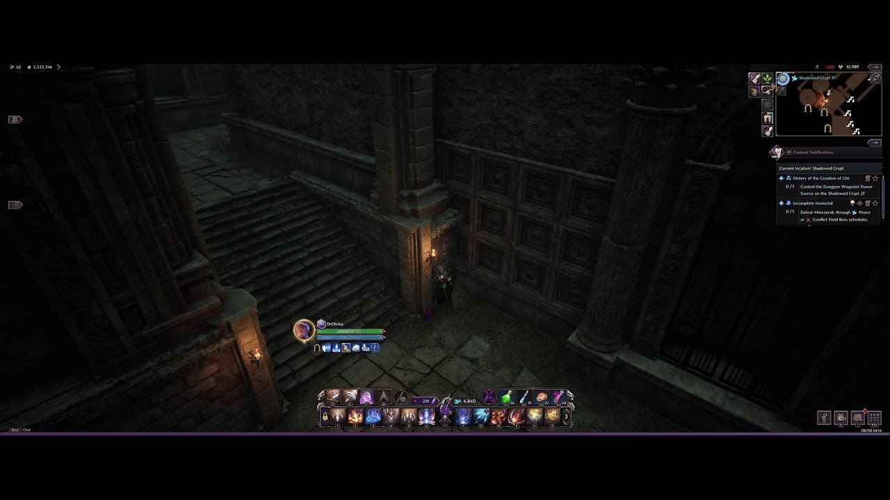 Bow / Staff Throne and Liberty [21:9] [Shadowed Crypt 1F - solo] - YouTube