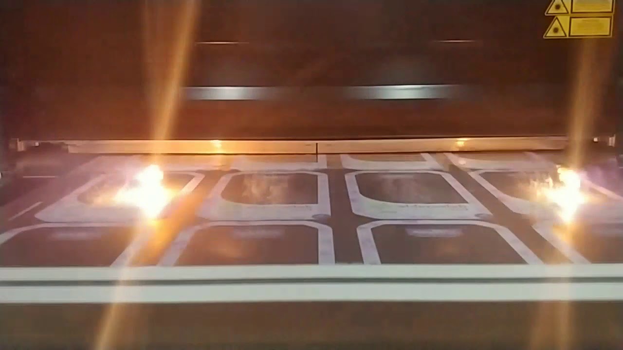 Laser Macro-Perforation on Lidding Film - YouTube